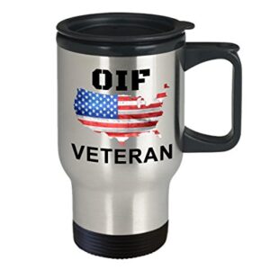 OIF Veteran Travel Mug - Operation Iraqi Freedom Stainless