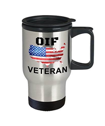 OIF Veteran Travel Mug - Operation Iraqi Freedom Stainless