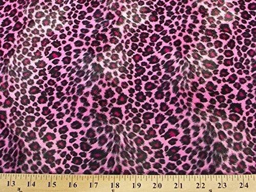 Pink Cheetah Leopard Velboa Faux Fur Prints