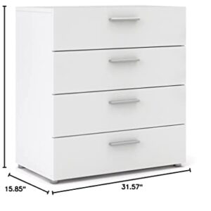 Tvilum Austin 4 Drawer Chest, White