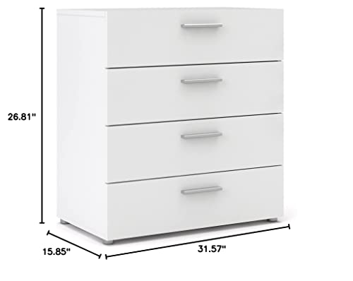 Tvilum Austin 4 Drawer Chest, White