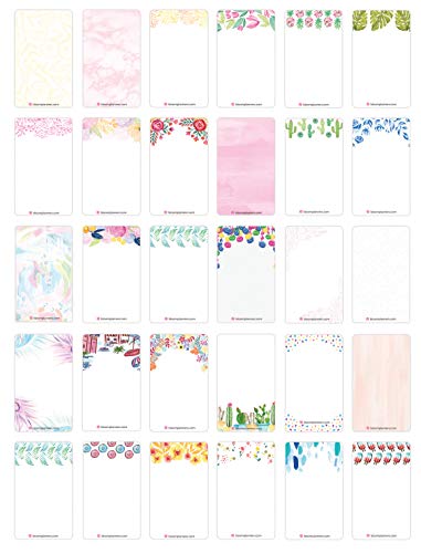 bloom daily planners Encouragement Card Deck - Cute Inspirational Quote Cards - Just Because Cards - Set of Thirty 2" x 3.5" Cards - Assorted Designs