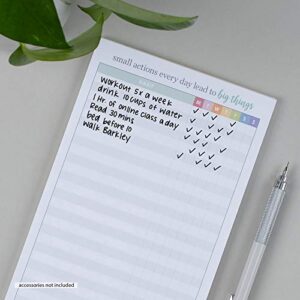 Erin Condren Designer Notepad - Daily Habit Tracker Notepad That Tracks Up to 26 Habits, 7 Days a Week. Portable to Take on Travel to Track Habits. Color Coded Days