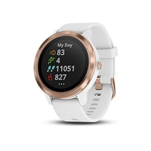 garmin 010-01769-09 vívoactive 3, gps smartwatch with contactless payments and built-in sports apps, white/rose gold