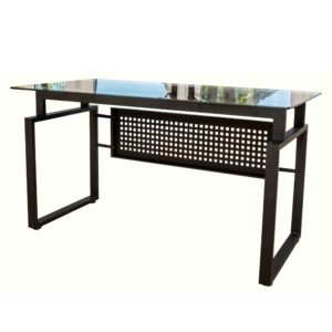 christopher knight home fiske glass office computer desk, black