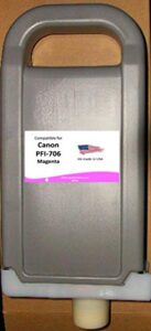 non-oem compatible canon pfi-706m cartridge- magenta