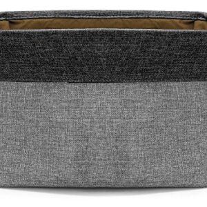 Sorbus Fabric Storage Cubes 15 Inch- Big Sturdy Collapsible Canvas Storage Bins with Dual Handles- Foldable Closet Cubes- Decorative Storage Baskets for Shelves | Home & Office Use- 3 Pack| Grey/Tan