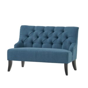 christopher knight home nicole fabric settee, dark blue