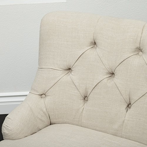 Christopher Knight Home Nicole Fabric Settee, Light Beige