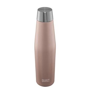 BUILT 18-Ounce Apex Perfect Seal Double Wall Vacuum Insulated Water Bottle Rose Gold 5233259