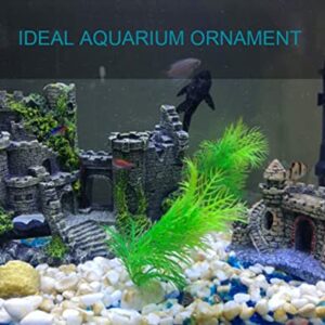 SLOCME Aquarium Ornaments Resin Castle Decorations - Fish Tank Supplies Accessories, Eco-Friendly Fish Tank Castle Aquarium Ornament