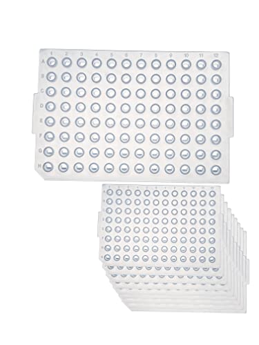 96-Well PCR Plate Silicone Cap, Silicone Sealing Mat for 96-Well PCR Plate, Non-sterile (Pack of 10)