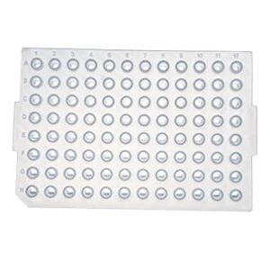 96-Well PCR Plate Silicone Cap, Silicone Sealing Mat for 96-Well PCR Plate, Non-sterile (Pack of 10)