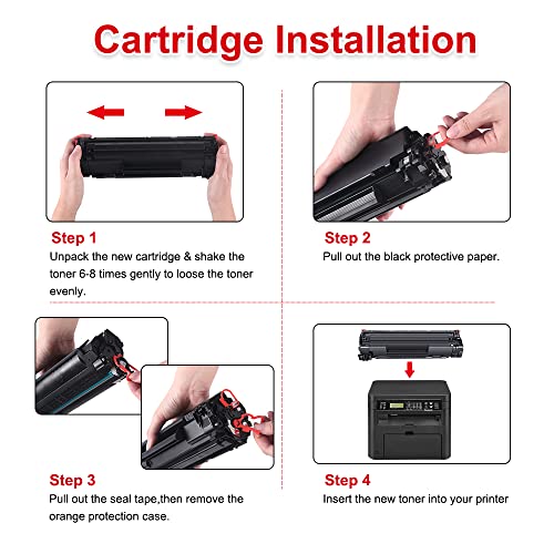 Arcon 4 Pack Compatible for Canon 137 Cartridge 137 CRG-137 Toner for Canon ImageClass MF236n MF227dw D570 MF229dw MF247dw LBP151dw Canon MF236n MF227dw D570 MF229dw MF247dw LBP151dw Printer Ink