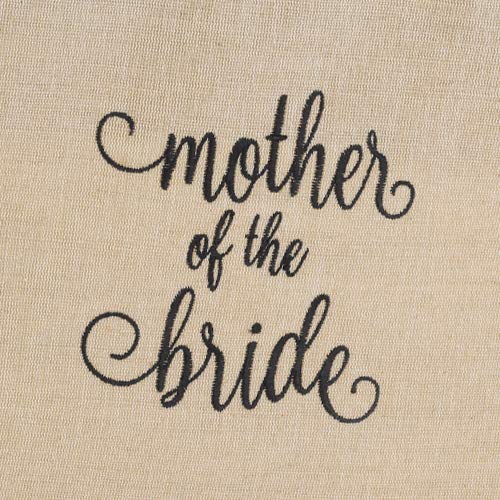 Hortense B. Hewitt Wedding Accessories Lined Natural Jute Tote Bag, 17.5 x 11.5-Inches, Mother of the Bride