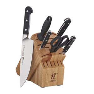 zwilling pro 7-pc knife block set - natural