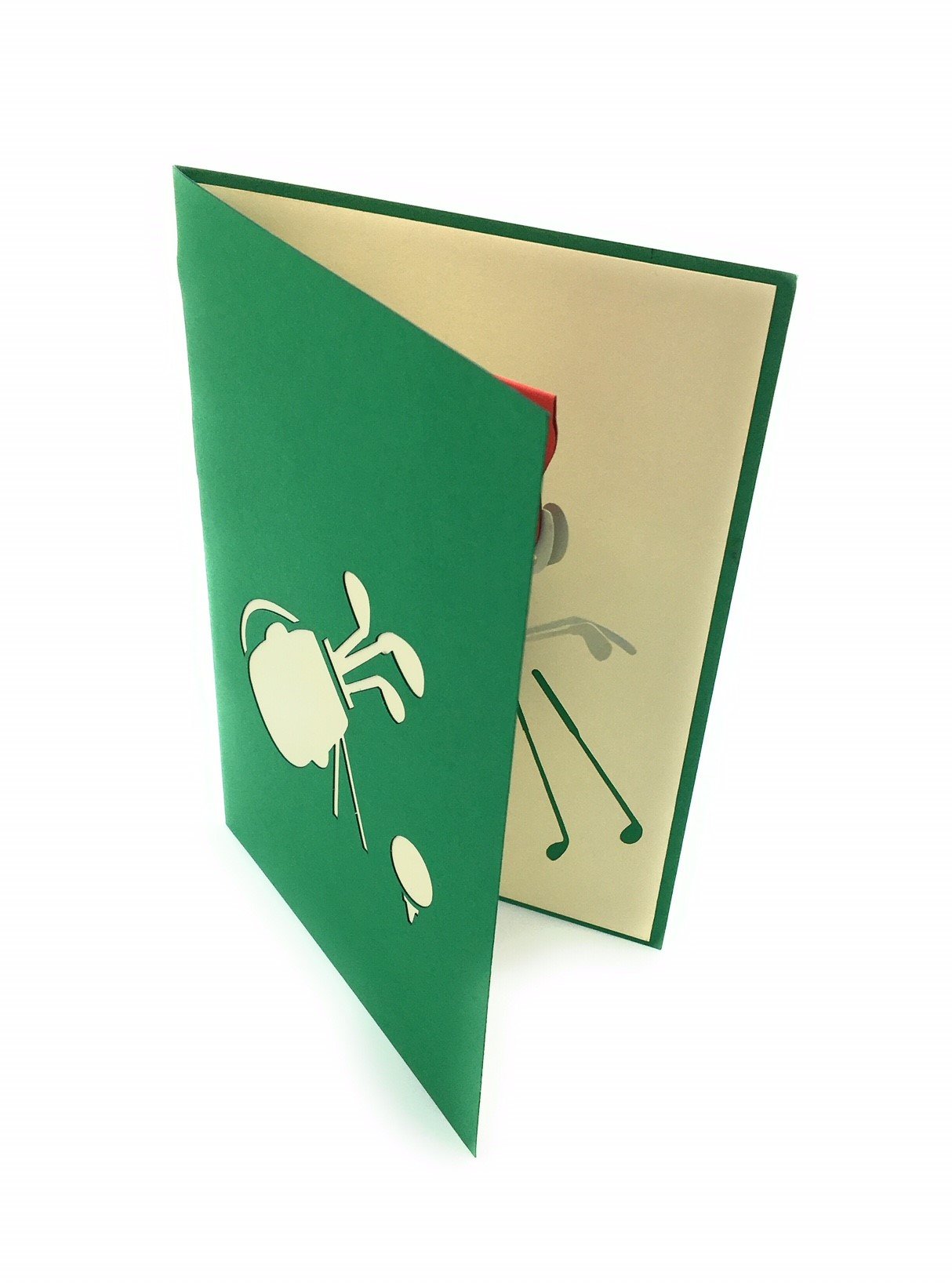 Golf lovers and enthusiasts unique pop-up card! For parents or grandfather's bday, co-workers and retirement