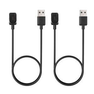 kissmart 2-pack charger cable compatible with plantronics voyager legend, replacement charging cable cord for voyager legend bluetooth headset (black, 1m/3.3ft)