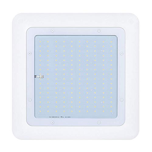 Hytronics 150W LED Canopy Light, 500-750W HPS/HID Replacement, 21000 Lumens, 140 LM/W, 5000K, Waterproof and Outdoor Rated, DLC&UL Listed, Gas Station, Street, Area & Outdoor Lighting, White