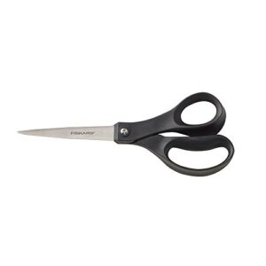 fiskars crafts recycled adult scissors, black