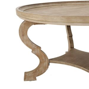 Christopher Knight Home Althea Faux Wood Circular Coffee Table, Nature