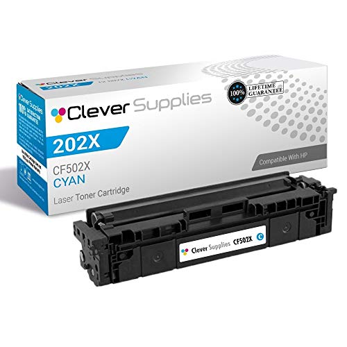 CS Compatible Toner Cartridge Replacement for HP 202X CF501X Cyan Laserjet Pro MFP M281fdw M254dw M281dw M254dn M254nw M281fdn M281cdw M280nw M281 M254