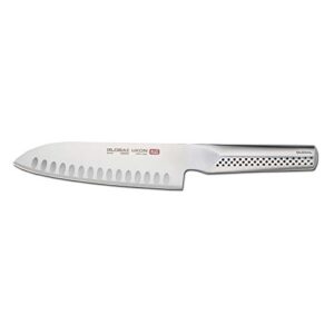 global ukon stainless steel hollow ground 7-inch santoku knife