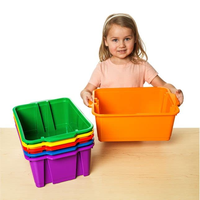 Really Good Stuff Group Colors for 6 - Classroom Stacking Bins - 6 Bins