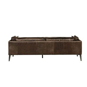 ACME Porchester Sofa - - Distress Chocolate Top Grain Leather