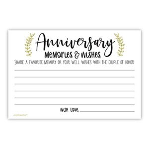 laurel anniversary memories and wishes cards (50 count)