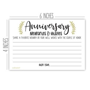 Laurel Anniversary Memories and Wishes Cards (50 Count)