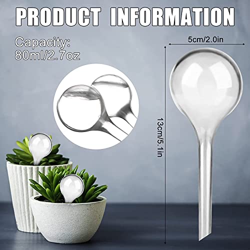 CosCosX 5 Pcs Automatic Watering Device Globes Vacation Houseplant Plant Pot Bulbs Garden Waterer Flower Water Drip Irrigationdevice Self Watering System