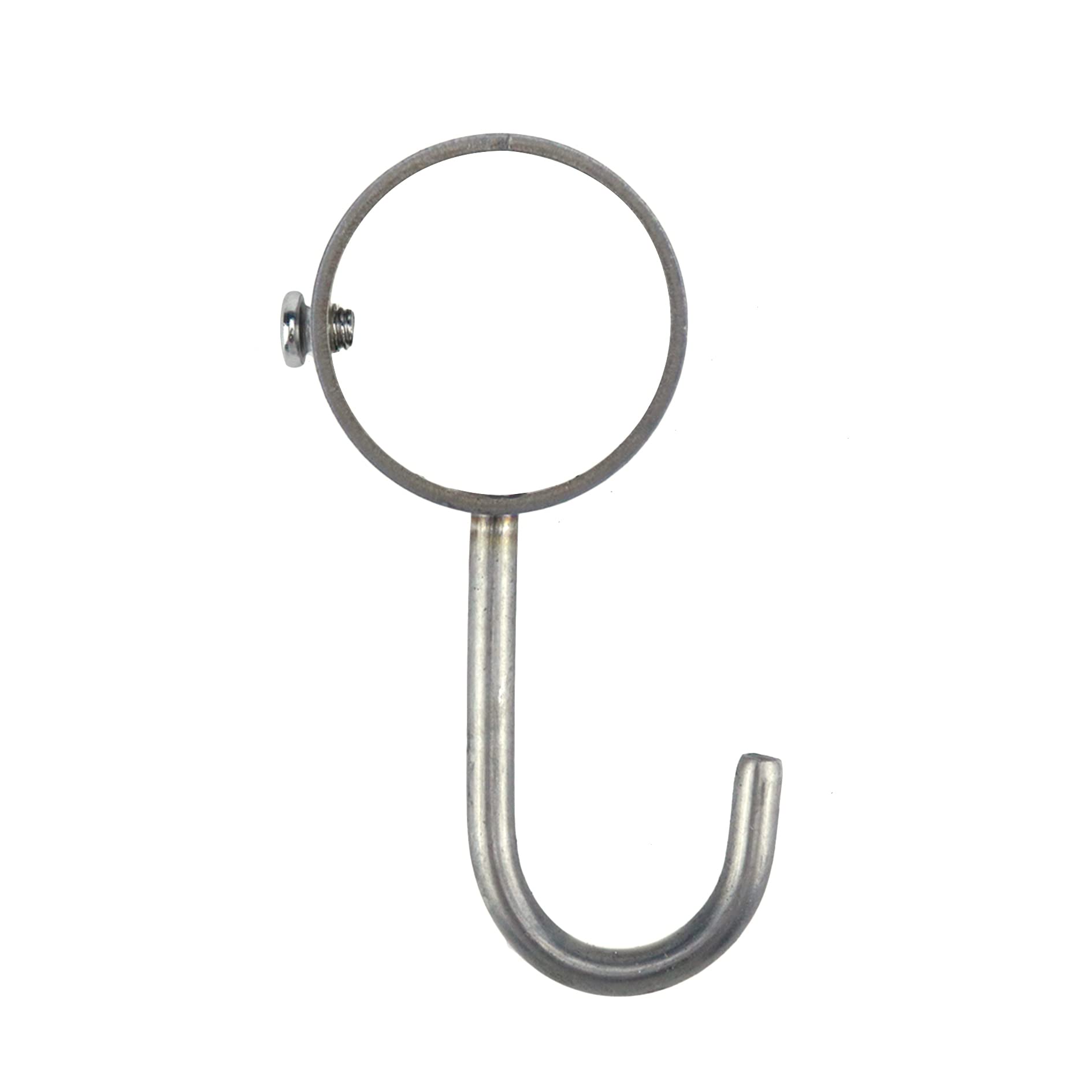 S SYDIEN 6Pcs 32.5mm/1.28inch Inner Diameter Stainless Steel Clothes Hanging Tube Pipe Rod Hook for 32mm Rod