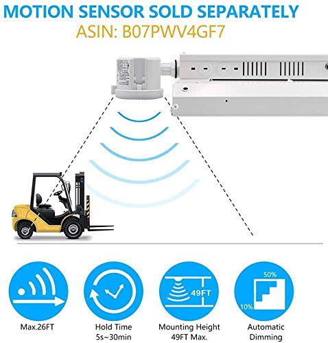 CINOTON 210W LED Linear High Bay Light, 4FT LED Shop Light Fixture 32000LM[800W HID/HPS Equiv.] 100-277V 1-10V Dimmable 5000K Daylight Indoor Commercial Warehouse Factory Office Workshop Garage 1 Pack