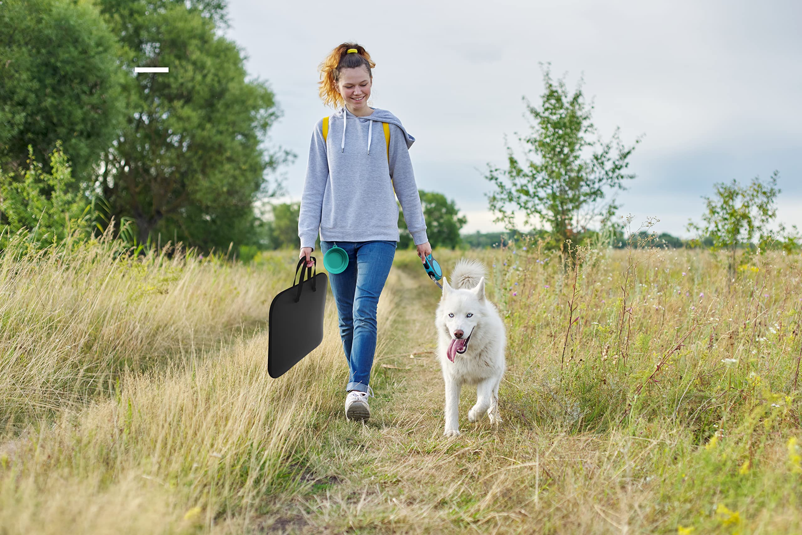 Ruff 'N Ruffus Portable Foldable Pet Playpen + Carrying Case + Travel Bowl | Available in 3 Sizes Indoor/Outdoor Water-Resistant Removable Shade Cover