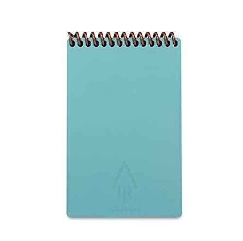 Rocketbook Smart Reusable Notebook - Dotted Grid Eco-Friendly Notebook with 1 Pilot Frixion Pen & 1 Microfiber Cloth Included - Neptune Teal Cover, Mini Size (3.5" x 5.5") (EVR-M-K-CCE)