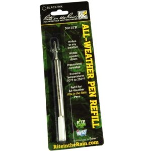 rite in the rain 37r rite in the rain 37r all-weather pen refill cartridge; black ink