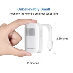 Chunace Rechargeable Toilet Night Light, LED Toilet Bowl Nightlights with Motion Activated Sensor - Fun Bathroom Accessory Cool Gadgets for Home Decor Unique Stocking Stuffers for Kids