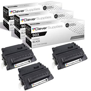 cs compatible toner cartridge replacement for hp 90x ce390x black laserjet 600 m602dn m602n m602x m603dn m603n m603hx laserjet m4555 m4555 mfp m4555f m4555h m4555f m4555h 3 pack