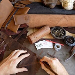 Hide & Drink, Thick Leather Durable Mouse Pad, Executive Work Desk & Office Essentials Handmade (Bourbon Brown)