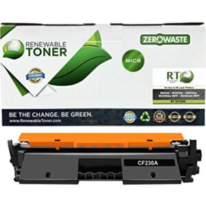 Renewable Toner Compatible MICR Toner Cartridge Replacement for HP 30A CF230A for Laserjet M203 M227