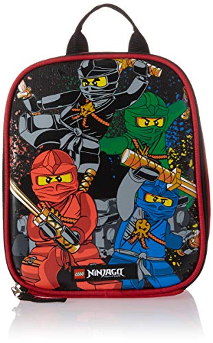 LEGO NINJAGO Future Lunch Box, Insulated Soft Reusable Lunch Bag Meal Container for Boys and Girls, Perfect for School, or Travel, Meal Tote to Keep Food and Drinks Cold, Team