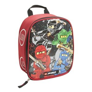 LEGO NINJAGO Future Lunch Box, Insulated Soft Reusable Lunch Bag Meal Container for Boys and Girls, Perfect for School, or Travel, Meal Tote to Keep Food and Drinks Cold, Team