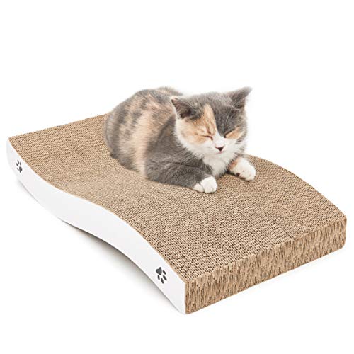 Coching Cat Scratcher Cardboard Cat Scratch Pad with Premium Scratch Textures Design Durable Cat Scratching Pad Reversible