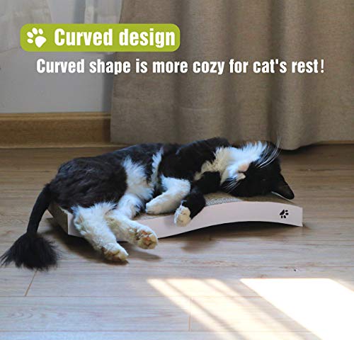 Coching Cat Scratcher Cardboard Cat Scratch Pad with Premium Scratch Textures Design Durable Cat Scratching Pad Reversible