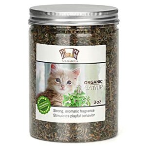 mr-babula premium natural catnip, selected fresh catnip leaves & bud (3oz)