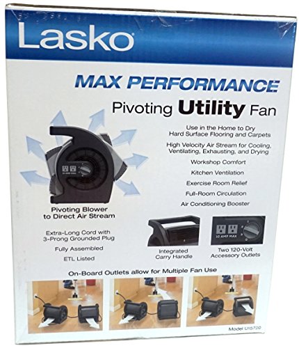 Lasko Max Performance Pivoting Utility Fan Model U15720