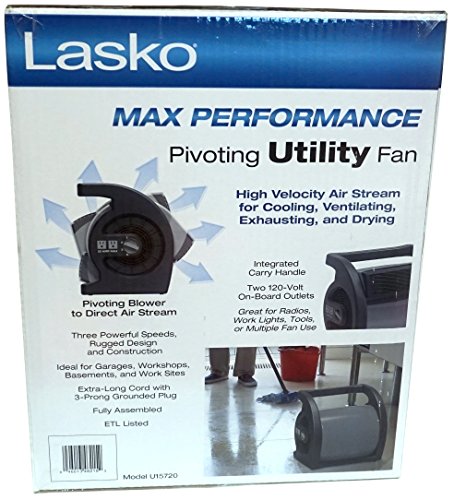 Lasko Max Performance Pivoting Utility Fan Model U15720