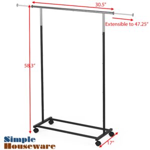 Simple Houseware Standard Rod Garment Rack