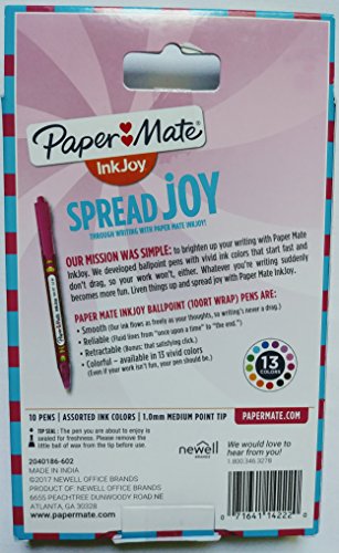 Paper Mate Ink Joy 10/1.0mm Ball Point Pens